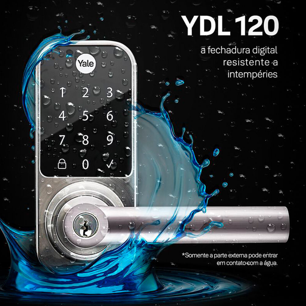 Fechadura Digital de Embutir YDL 120 Yale - Metalferco